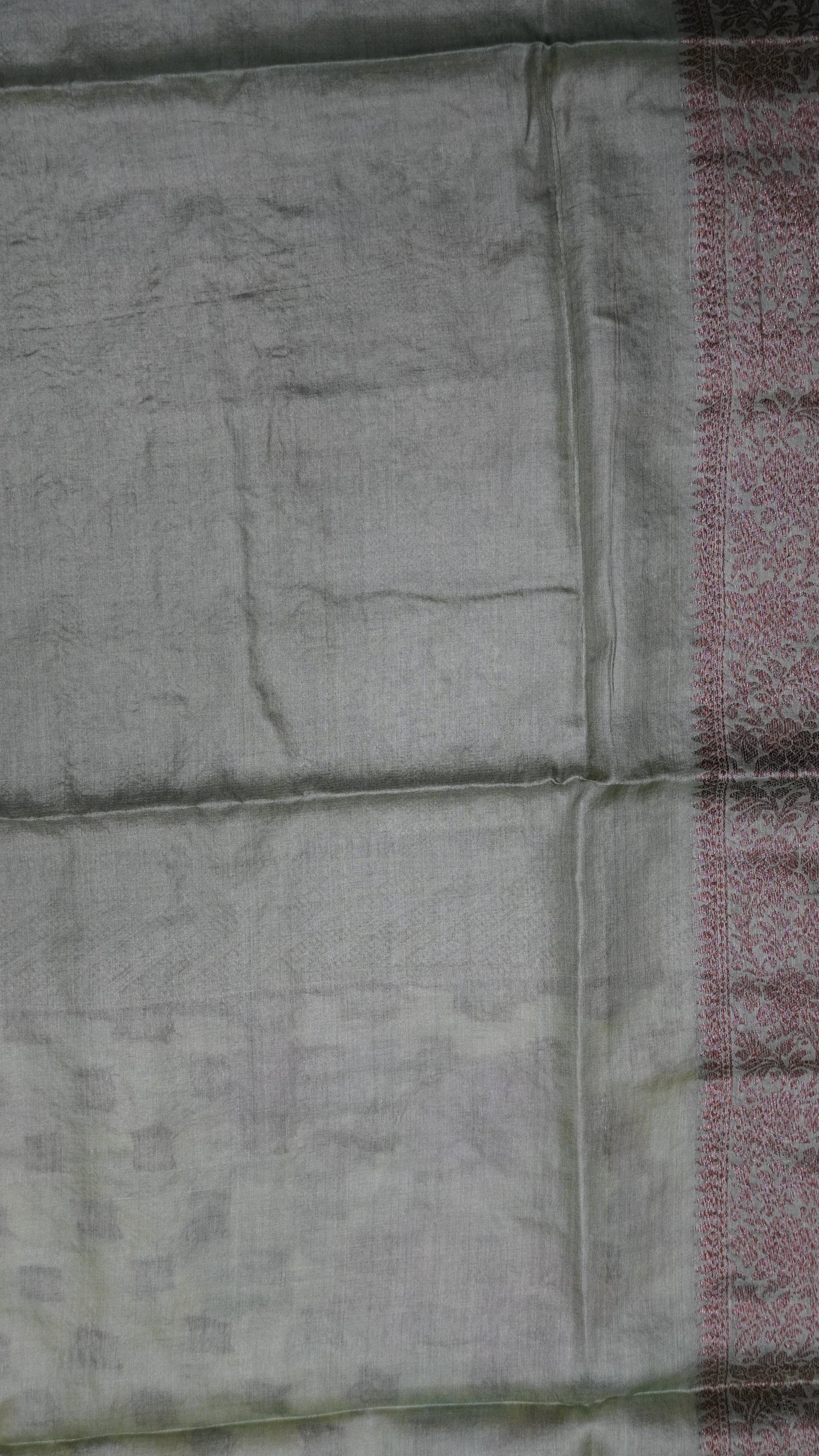 Pure Tussar Saree - Tree Butta-Sea Green – Charvi Boutique